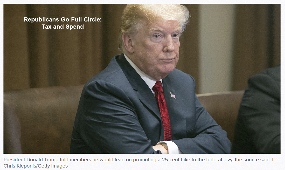 Tax and Spend: Trump Proposes 25-Cent Gas Tax, My Alternative Plan ...