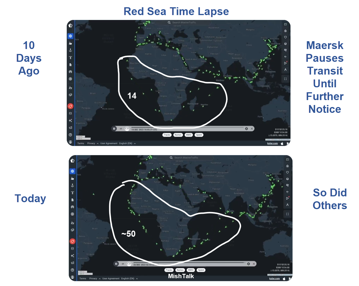 Red Sea Shipping Update, Maersk Pauses Transit Until Further Notice ...