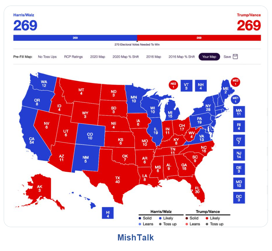 The Odds of an Electoral College Tie Are About to Soar, Who Would Win ...