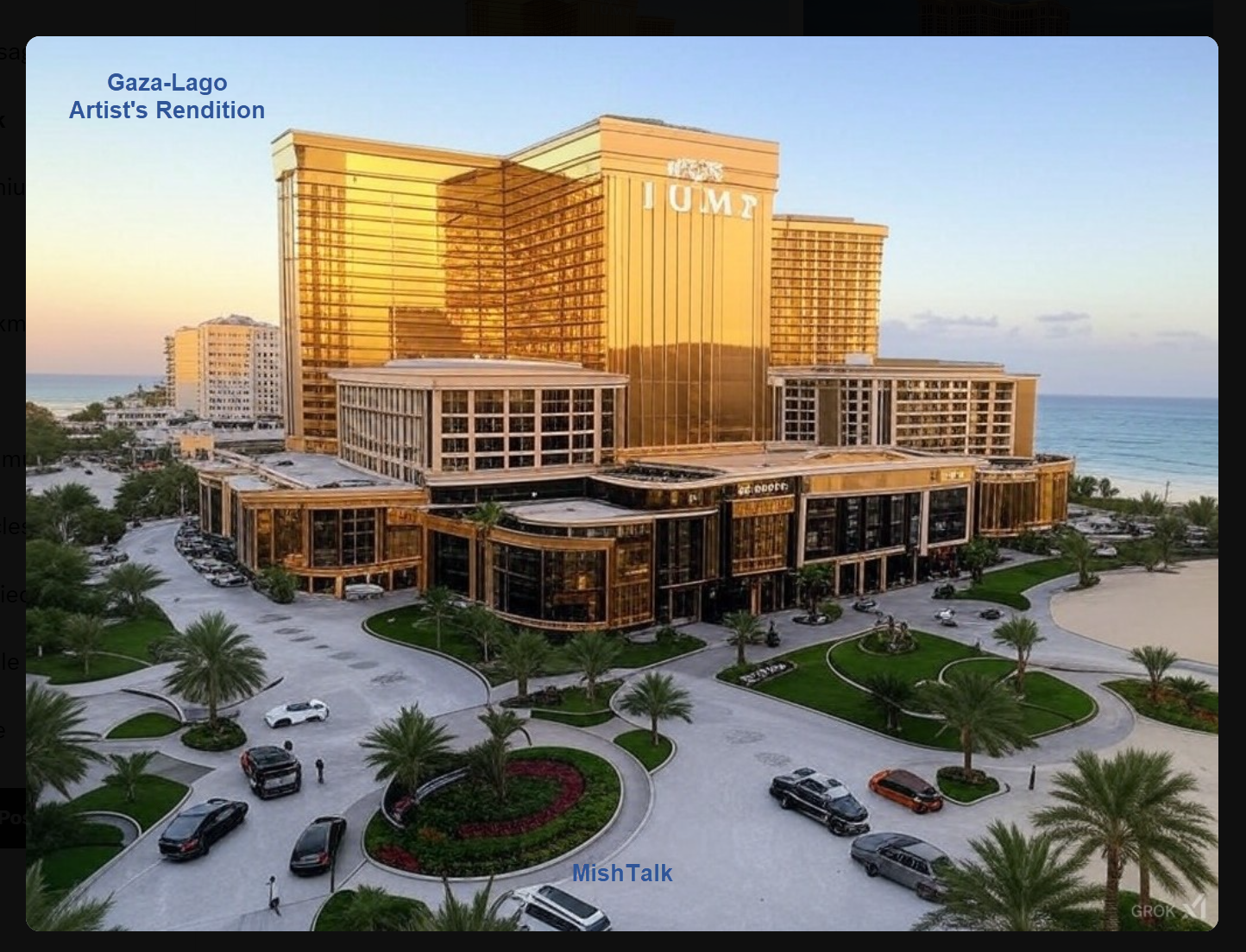 Artist’s Rendition of the Beautiful Gaza-Lago Beach Resort Now ...