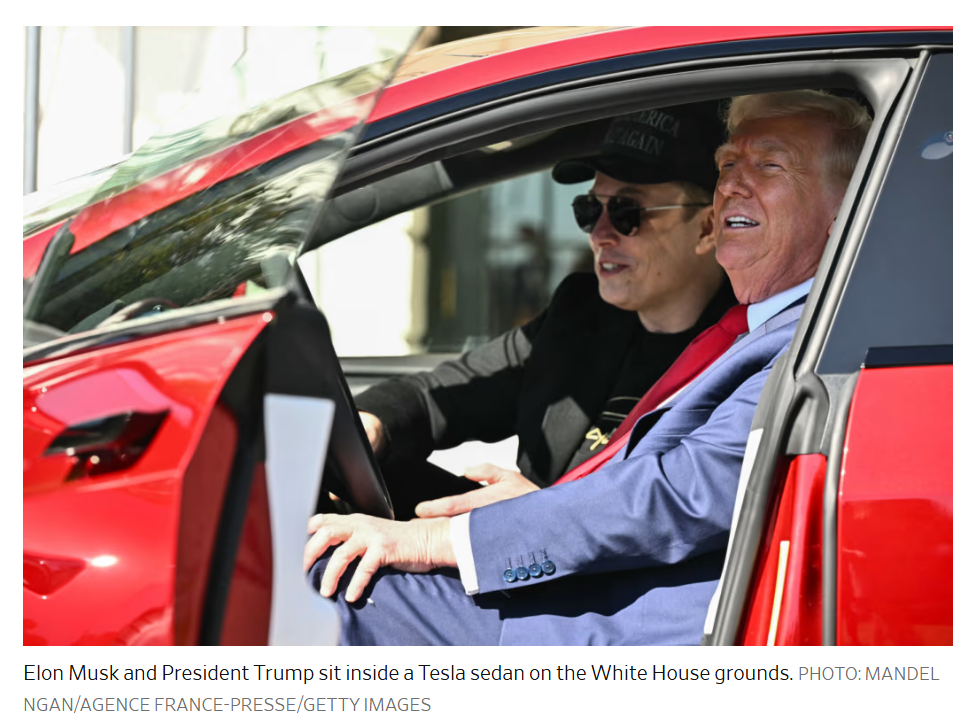 Trump to Buy a Red Tesla, Does Photo-Op Infomercial with Elon Musk ...