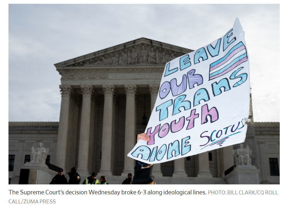 The Supreme Court Sensibly Restricts Transgender Rights for Minors ...