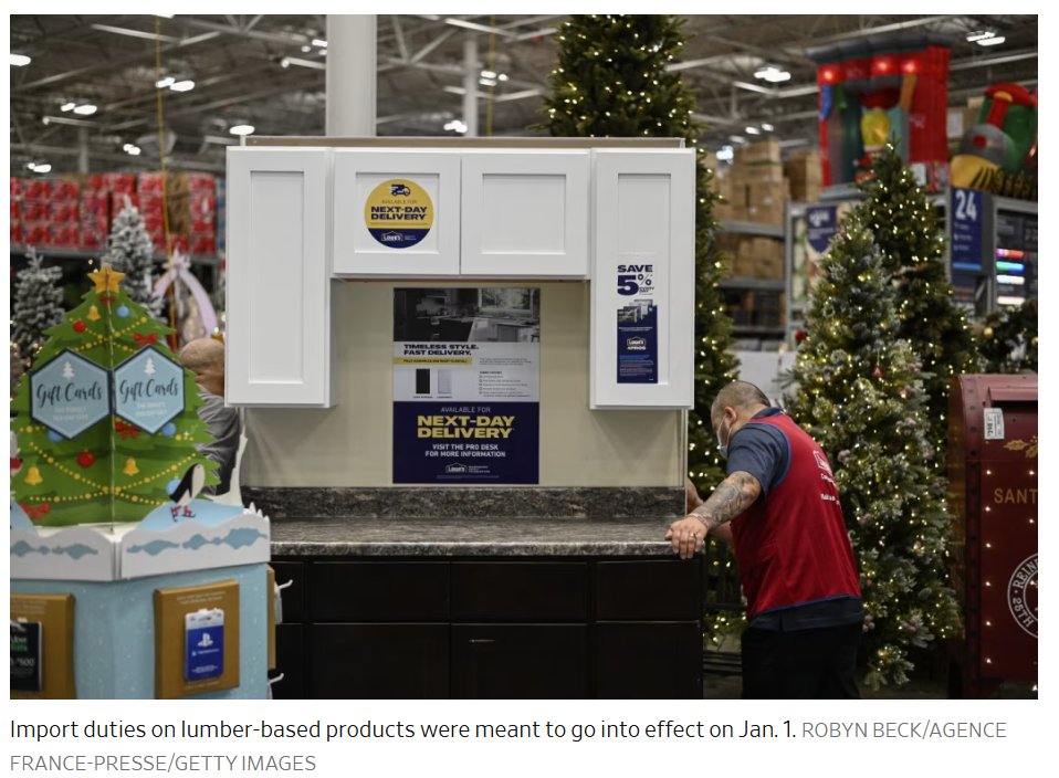 Three More Trump Tariff TACOs on Furniture, Kitchen Cabinets, and Pasta ...