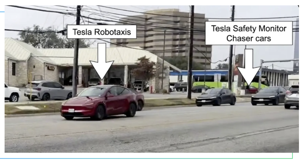Tesla FSD Taxi Remains a Joke: Backup Driver Moves to a Backup Trailing ...